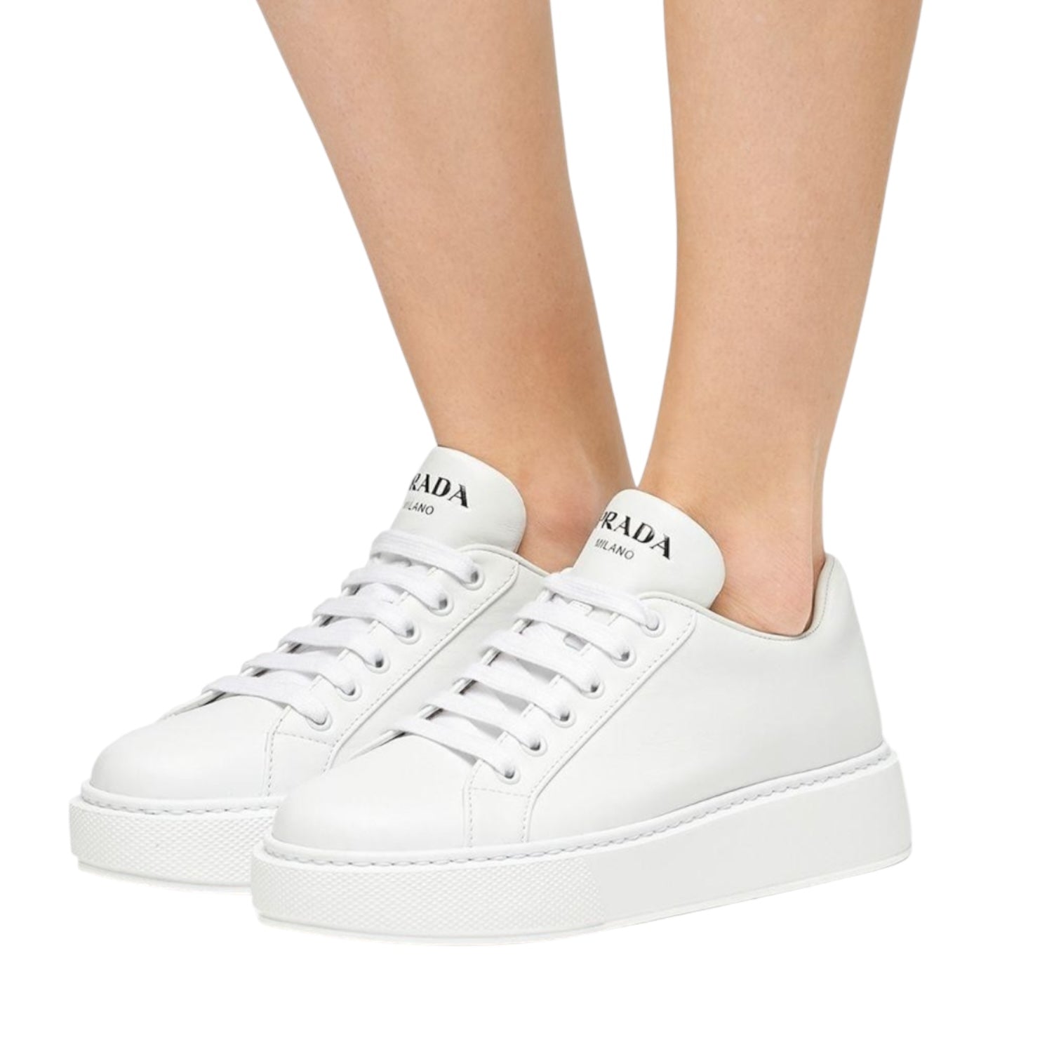 Prada White Trainers - 40 / 7 – Deja Vu Belfast